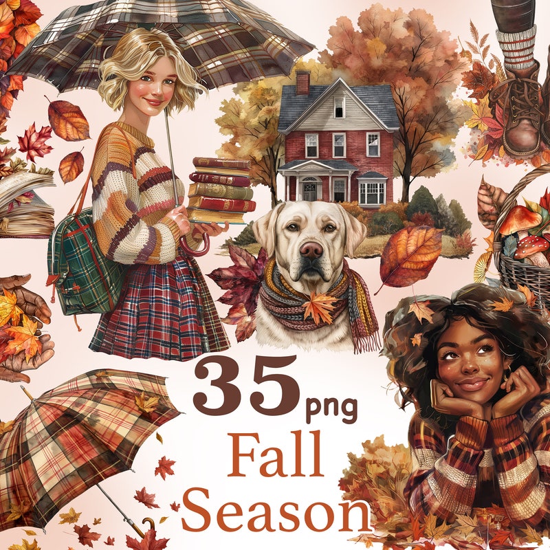 Autumn Clip Art - Etsy