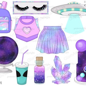 UFO Clipart, Space Clipart, Cosmic Clipart, Astronaut Clipart, Aliens ...