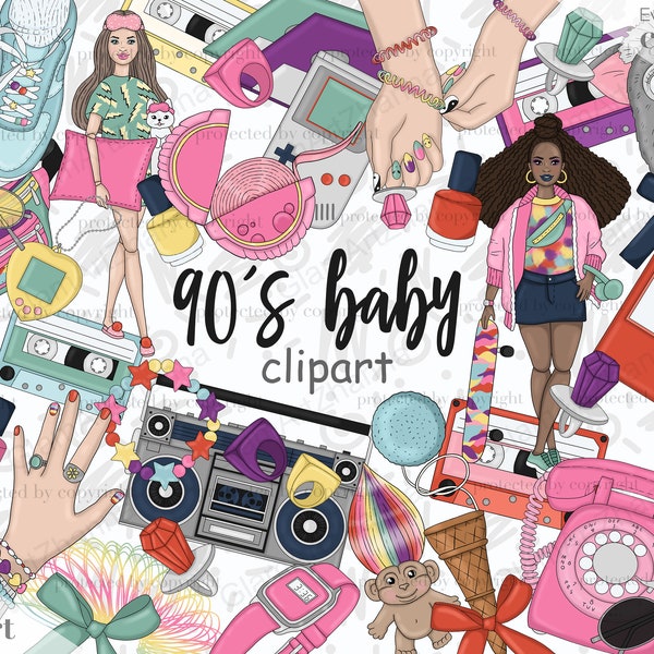 90s Clipart - Etsy