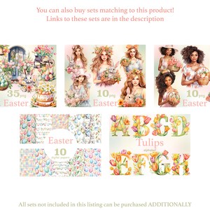 Tulips Alphabet Clipart: Floral Letters PNG (digital Download) - Etsy