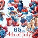 4th of July Clipart Bundle, Patriotic Graphics, 4th of July Sublimation ...