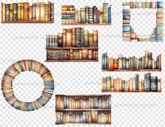 Stack Of School Books Border