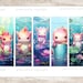 Axolotl Bookmarks Printable, Printable Bookmarks Set, Print and Cut ...