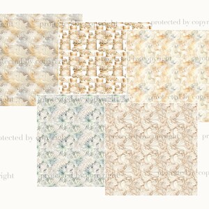Watercolor Wedding Digital Paper Pack, Wedding Digital Pattern Seamless ...
