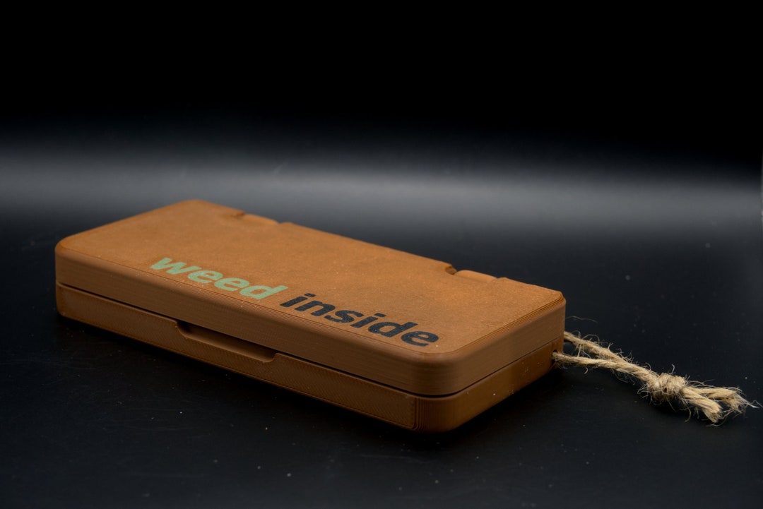 3D Printed Joint Case, Weed Box With Jute Cord - Etsy
