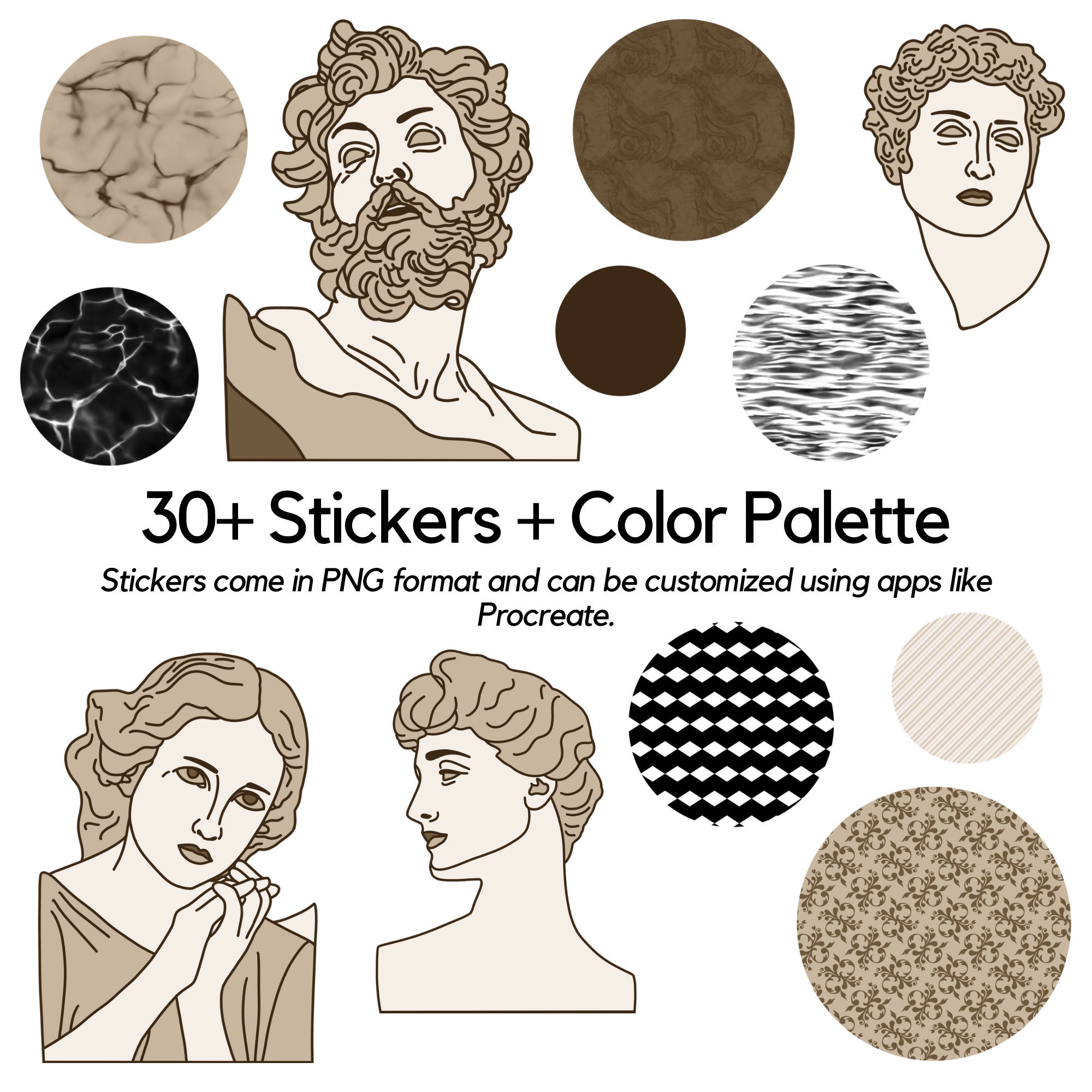 Aesthetic Neutral Digital Page Templates for Goodnotes and Notability ...