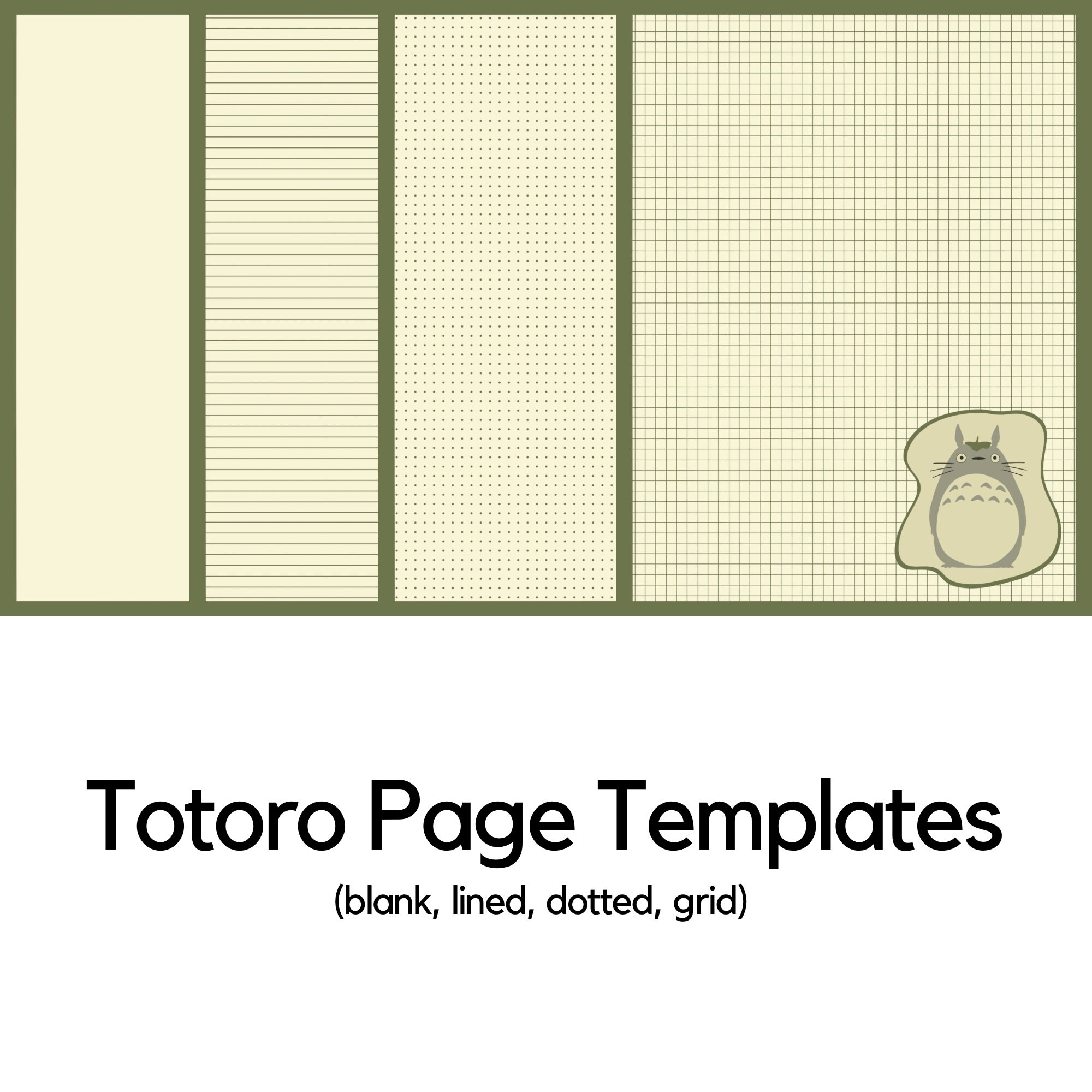 Aesthetic Studio Ghibli Page Templates for Goodnotes and Notability - Etsy