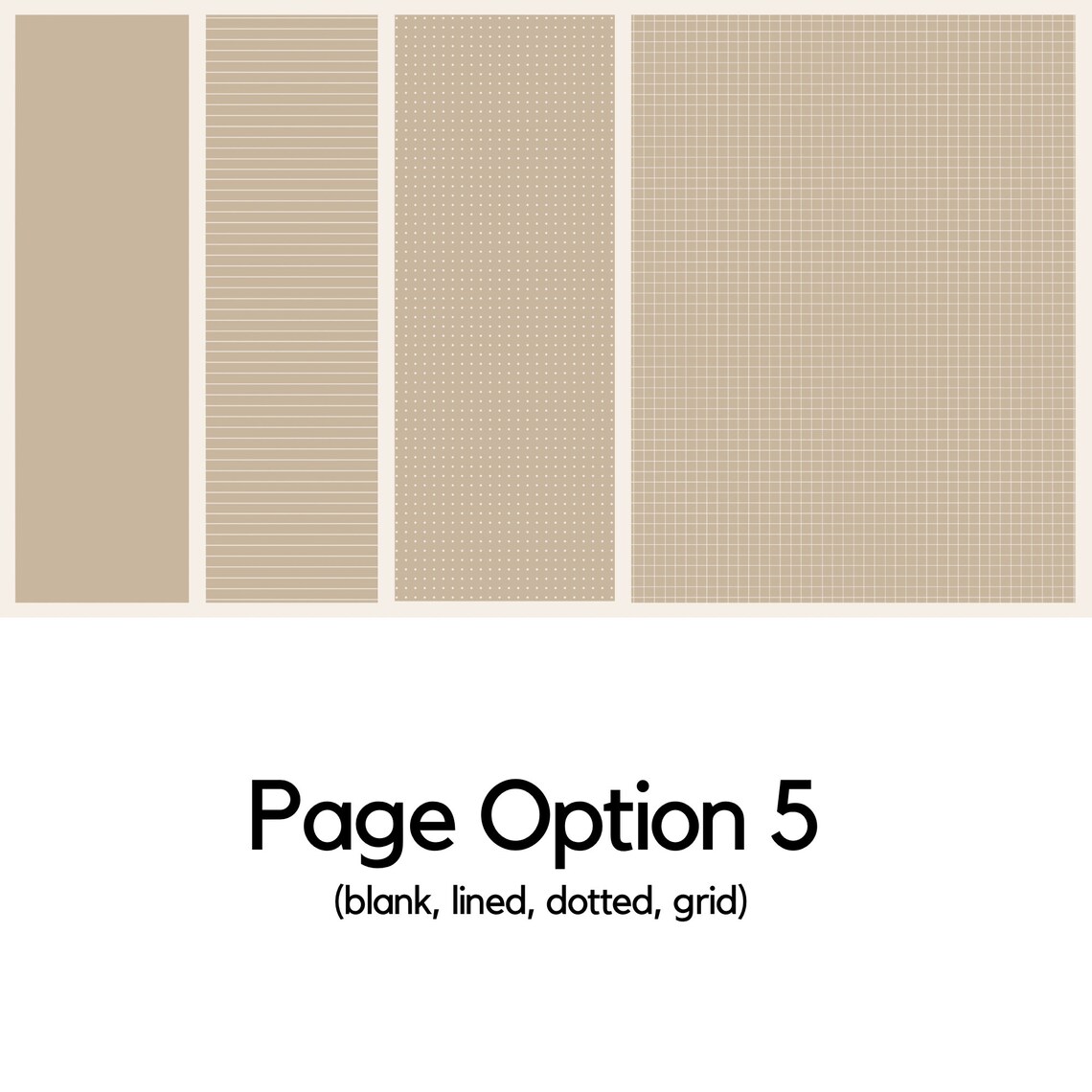 Aesthetic Neutral Digital Page Templates for Goodnotes and Notability ...