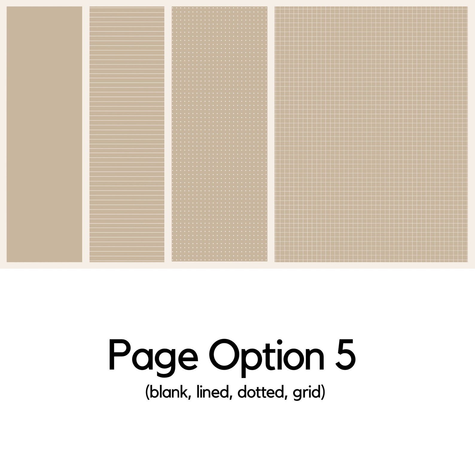 Aesthetic Neutral Digital Page Templates for Goodnotes and Notability ...