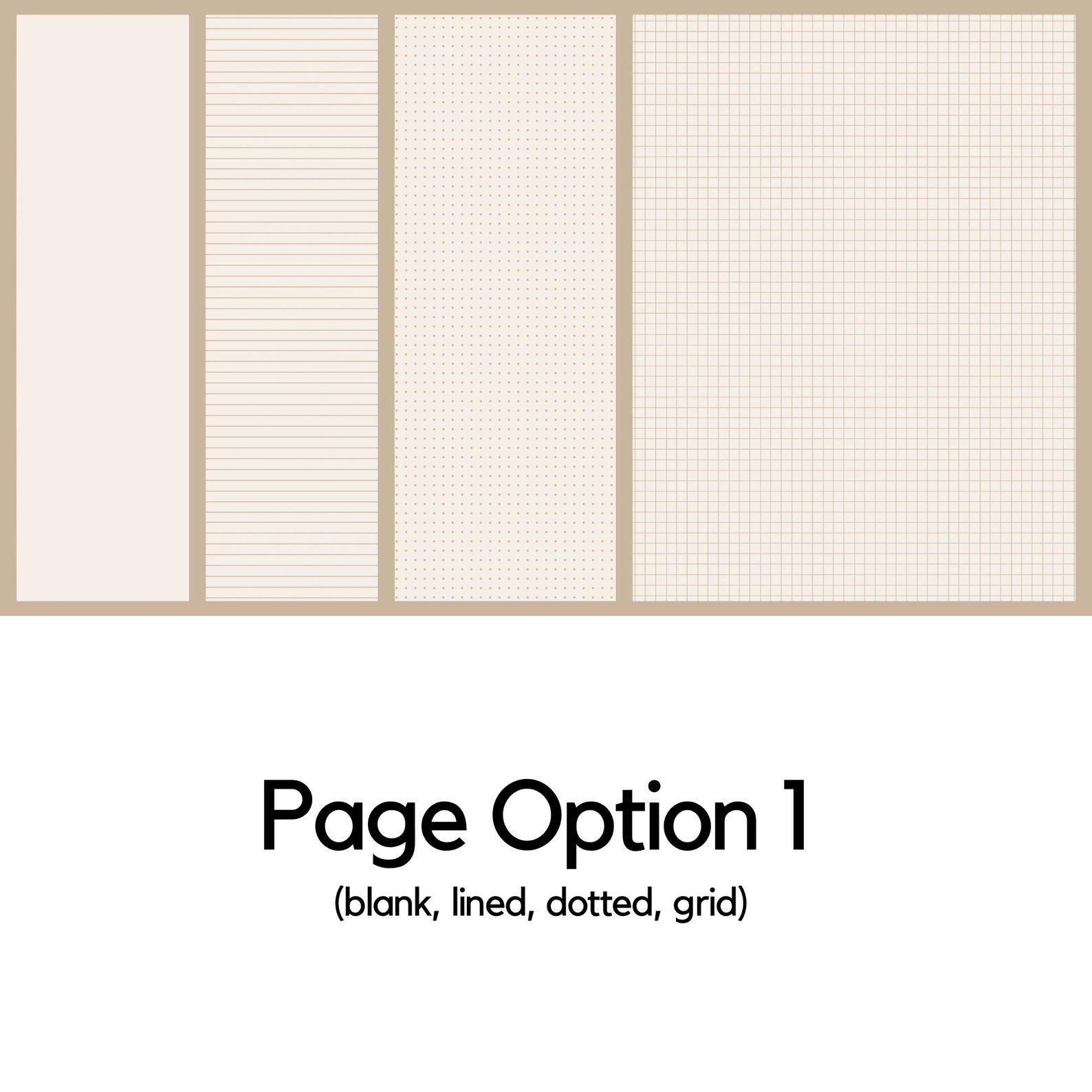 Aesthetic Neutral Digital Page Templates for Goodnotes and Notability ...
