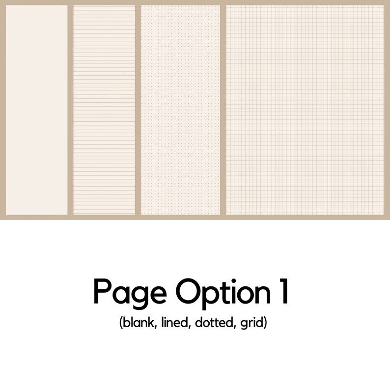 Aesthetic Neutral Digital Page Templates for Goodnotes and Notability ...