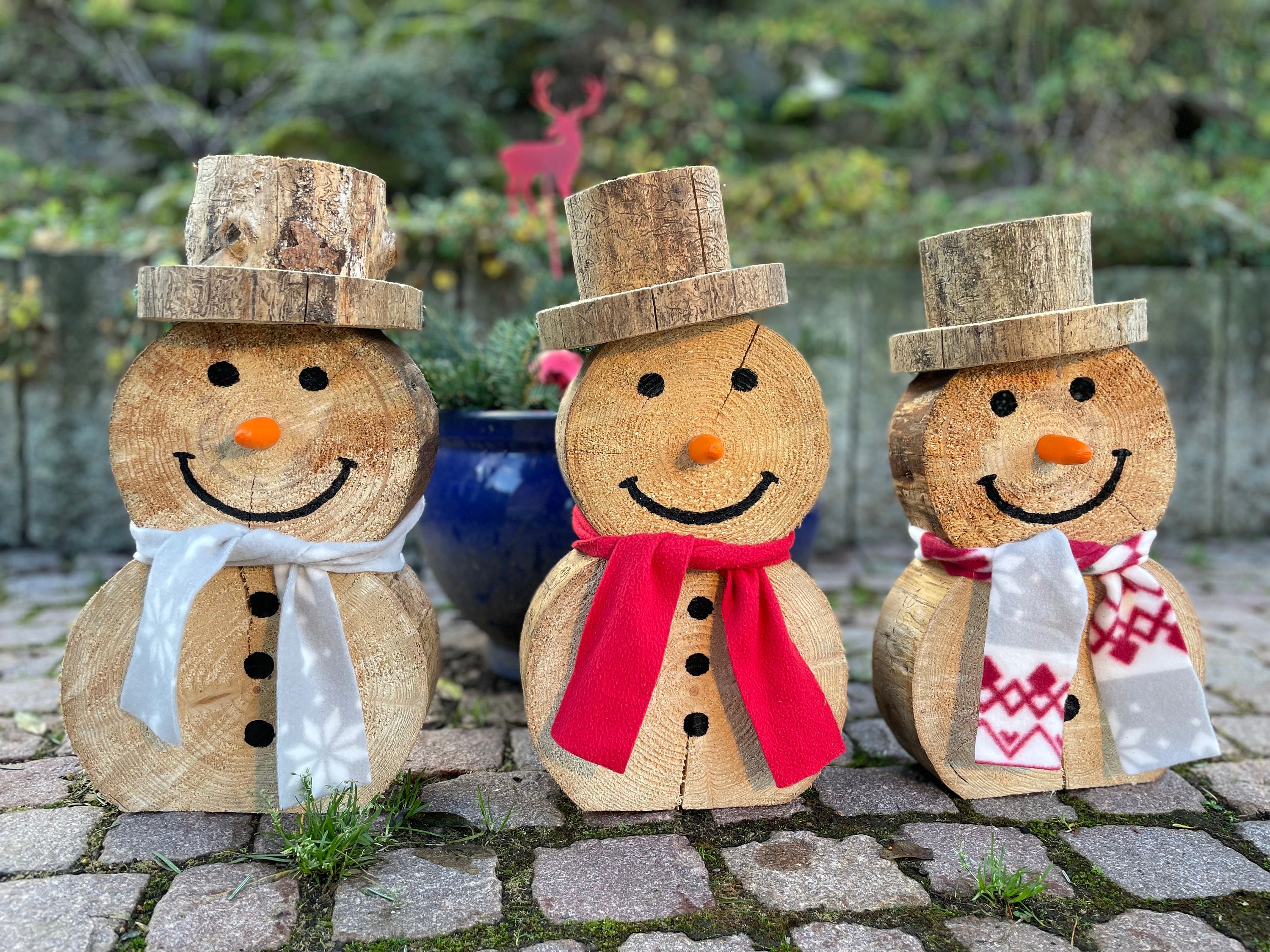 Schneemanner Aus Holz