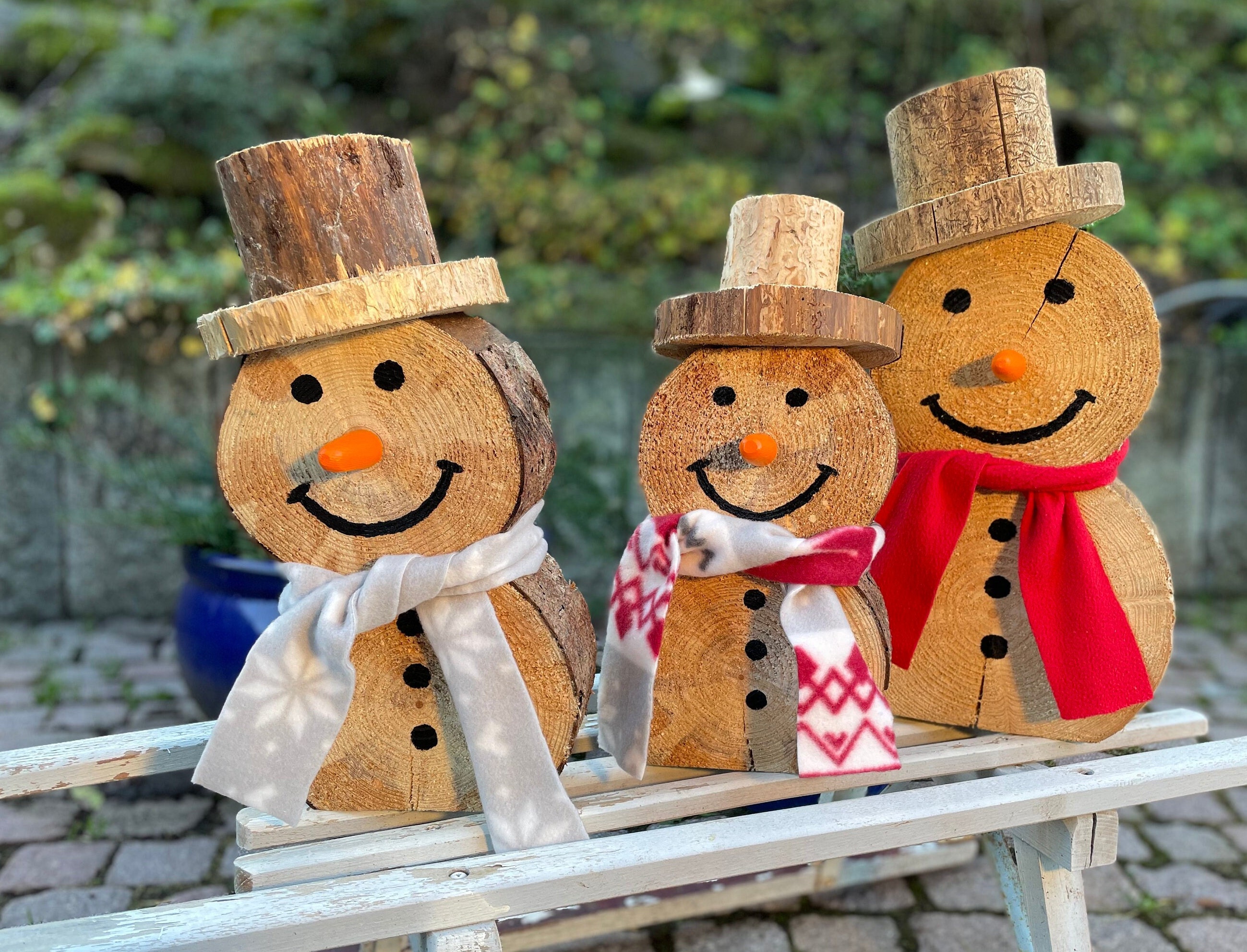 Schneemanner Aus Holz