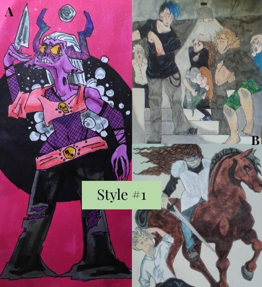 Custom Traditional Art Commissions - Etsy