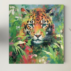 Jaguar Printable Jaguar in the Tropics, Jaguar Wall Art, Animal Prints ...