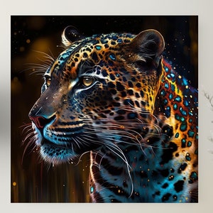 Jaguar Printable Jaguar in the Tropics, Jaguar Wall Art, Animal Prints ...