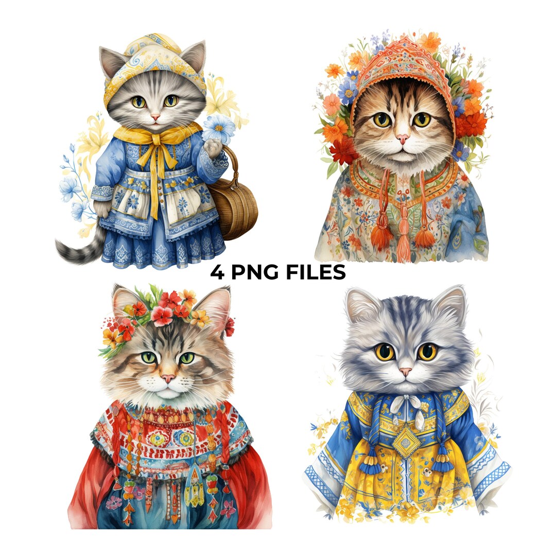 Cats Sublimation Designs, Cat Png Files, Cats Clip Art, Cats ...
