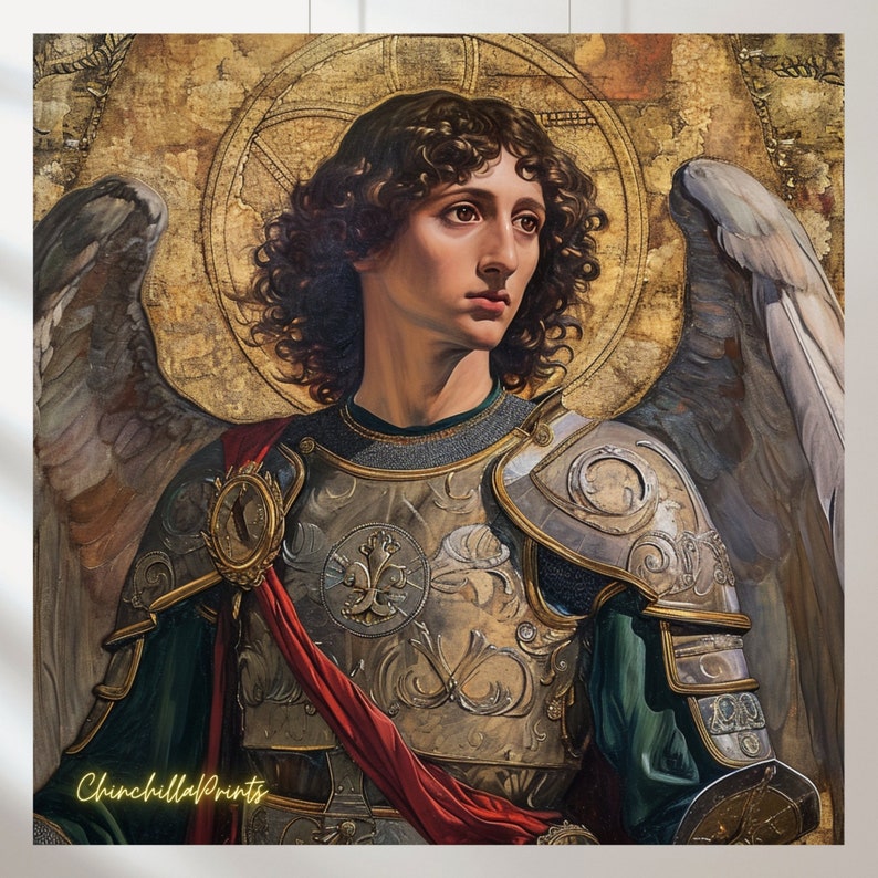 Archangel Gabriel With a Lily Jabrail Lily Symbol of the Virgin Mary ...