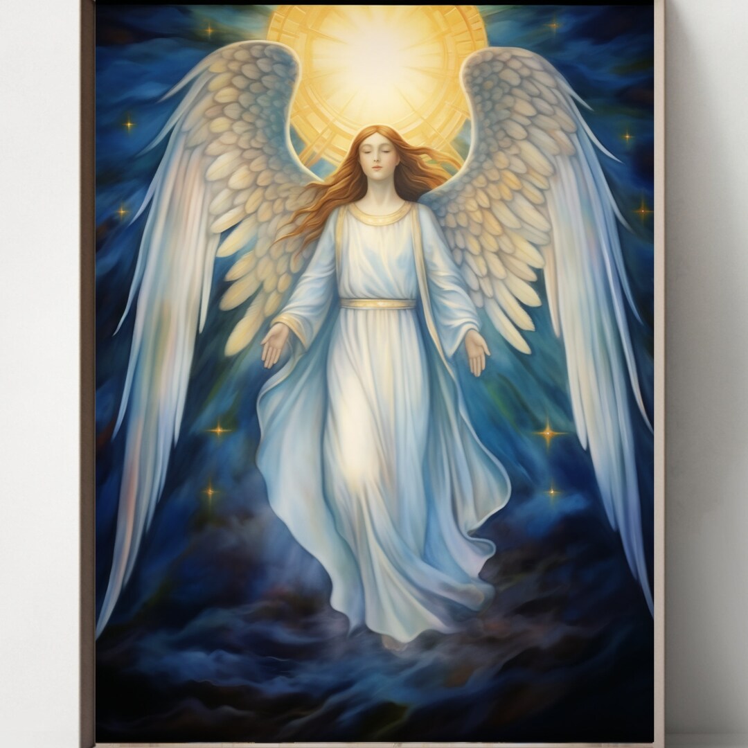 Angel of Light Set of 3, Angel of Divine Light, Art Abstract Angel ...
