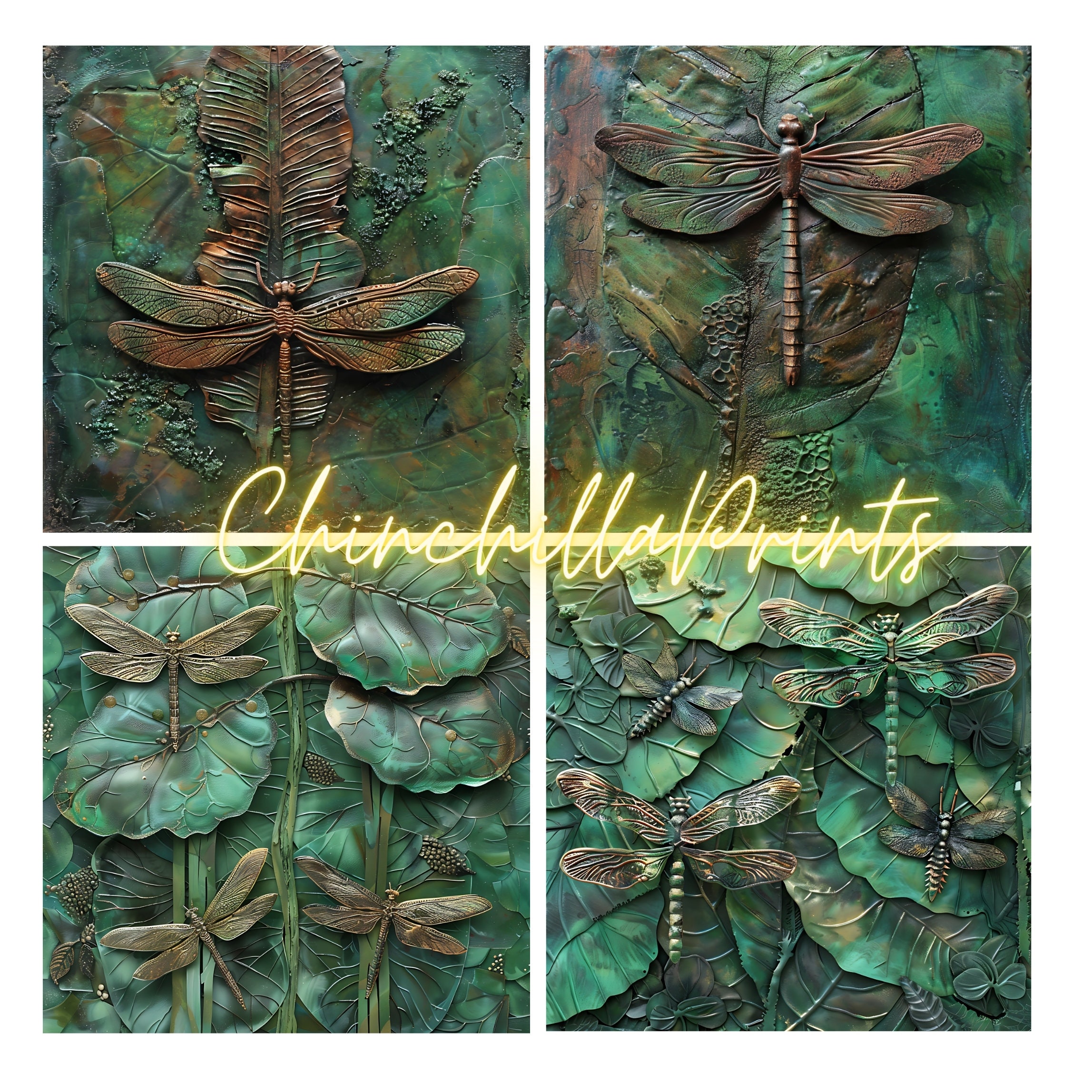 Dragonfly 3D, Decorative Clay Dragonfly, Dragonfly Poster, Original ...