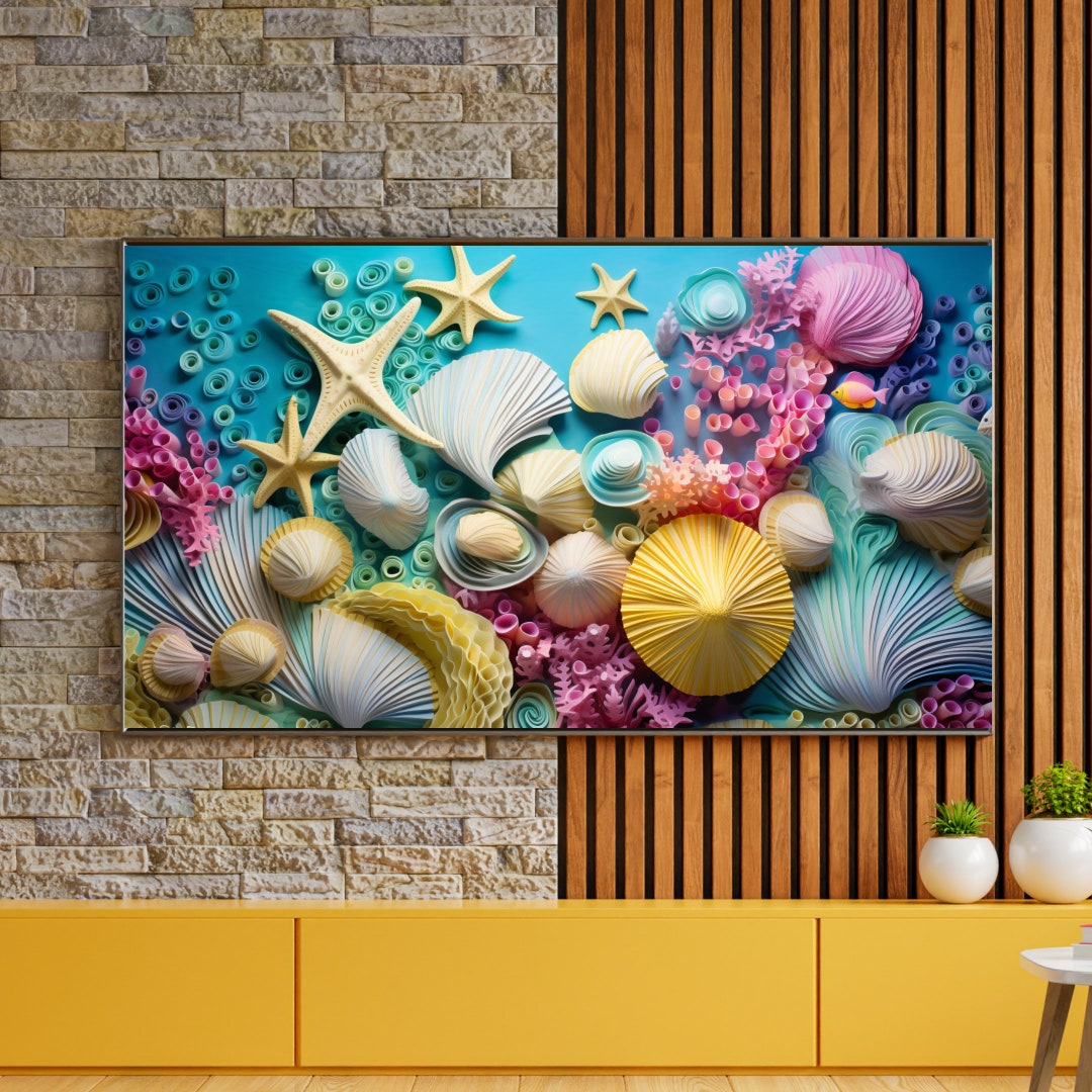 Seabed Fishes Corals Instant Download of TV Frames in Digital Format ...