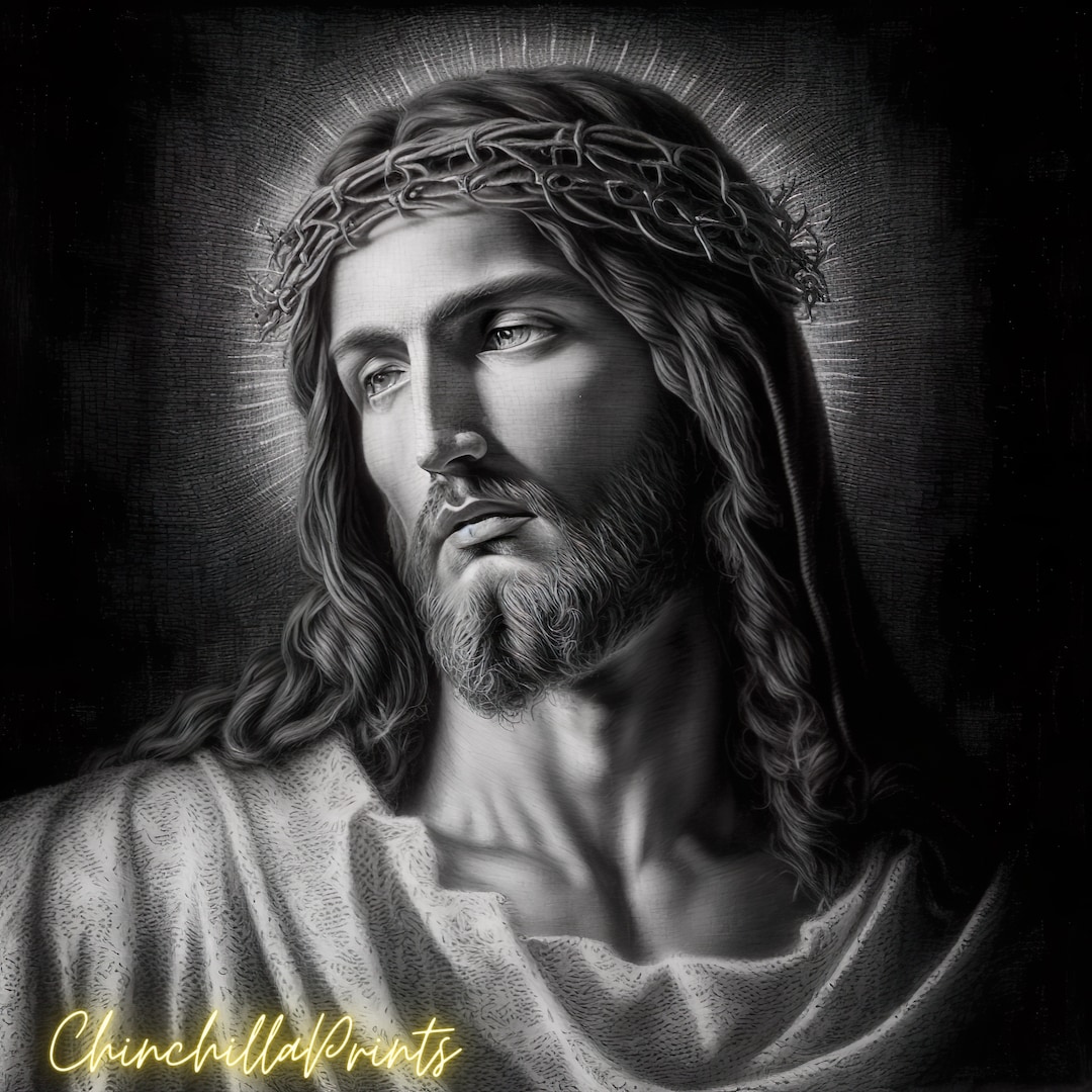 Jesus Portrait, Jesus Christ, God Drawings, Posters, Embroidered Jesus ...