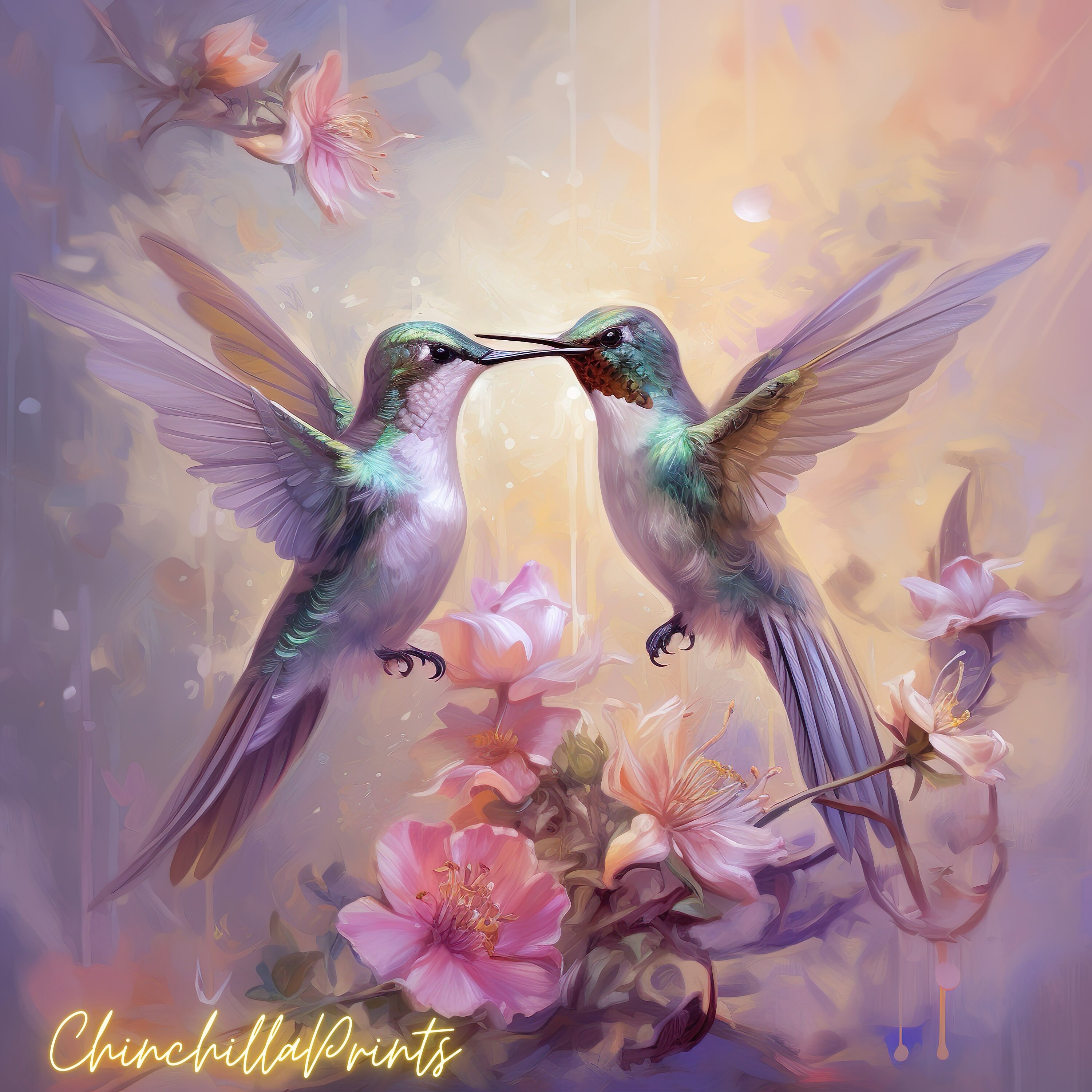 Hummingbird Print Art Print Hummingbirds Painting Bird Art Bird Prints ...