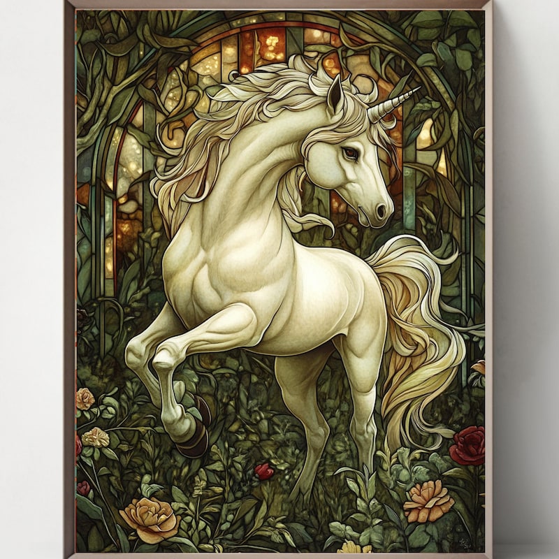Unicorn Painting - Etsy