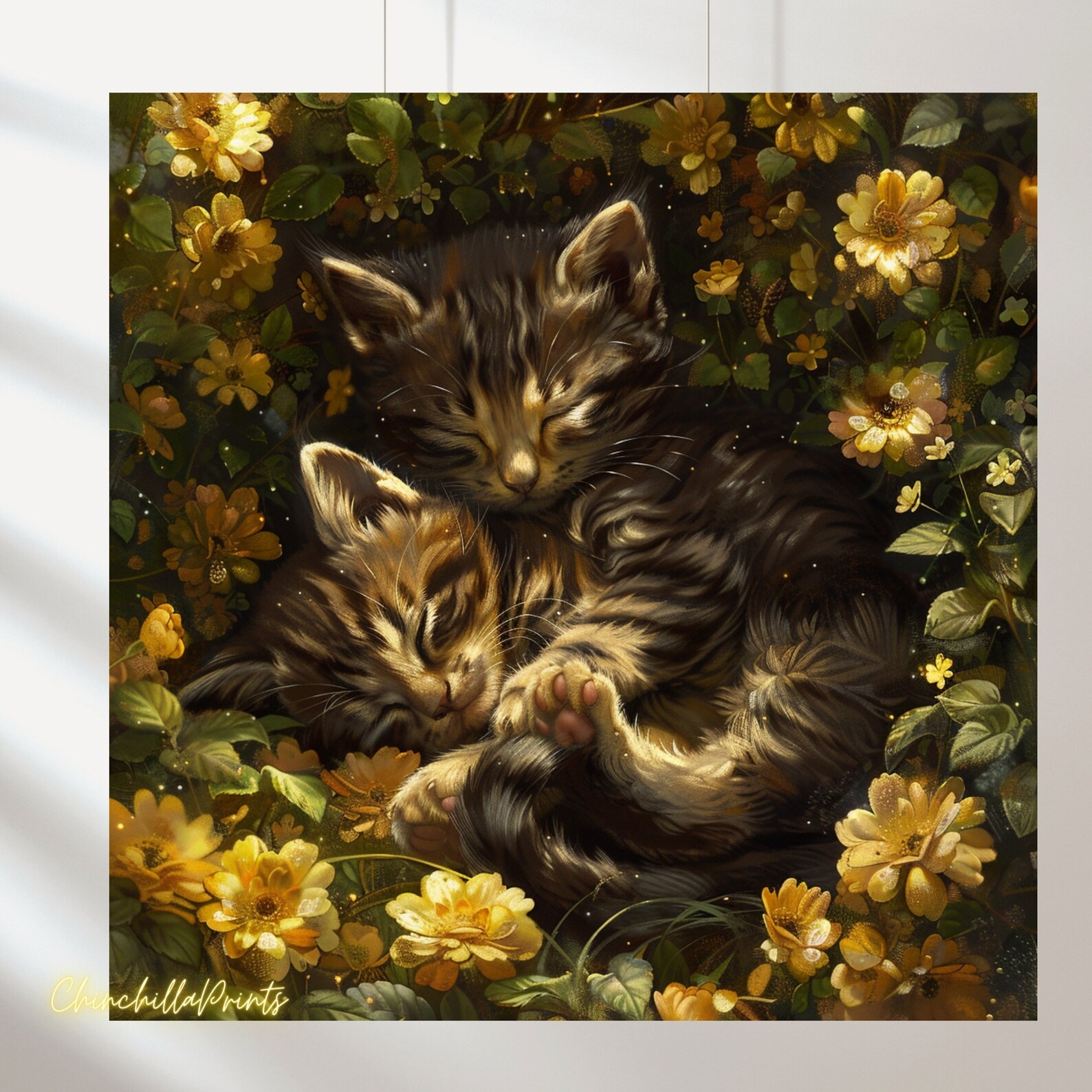 Kitten, Sleeping Kitten, Watercolor Kitten, Poster Kittens, Kittens ...
