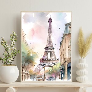 Paris Art Print Eiffel Tower Art Print France Poster Paris - Etsy