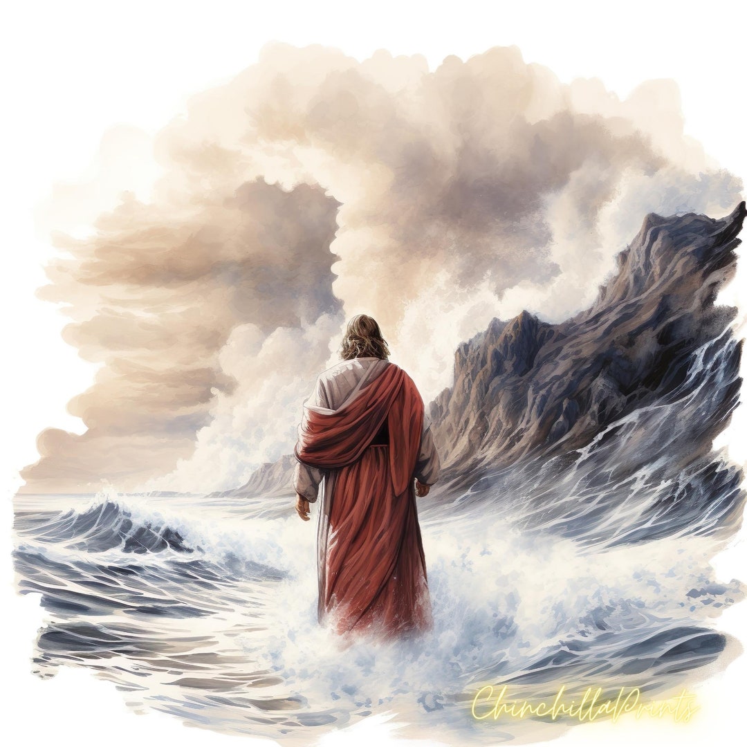 Moses Parting the Red Sea Moses Bible Art Modern Moses Poster Moses ...