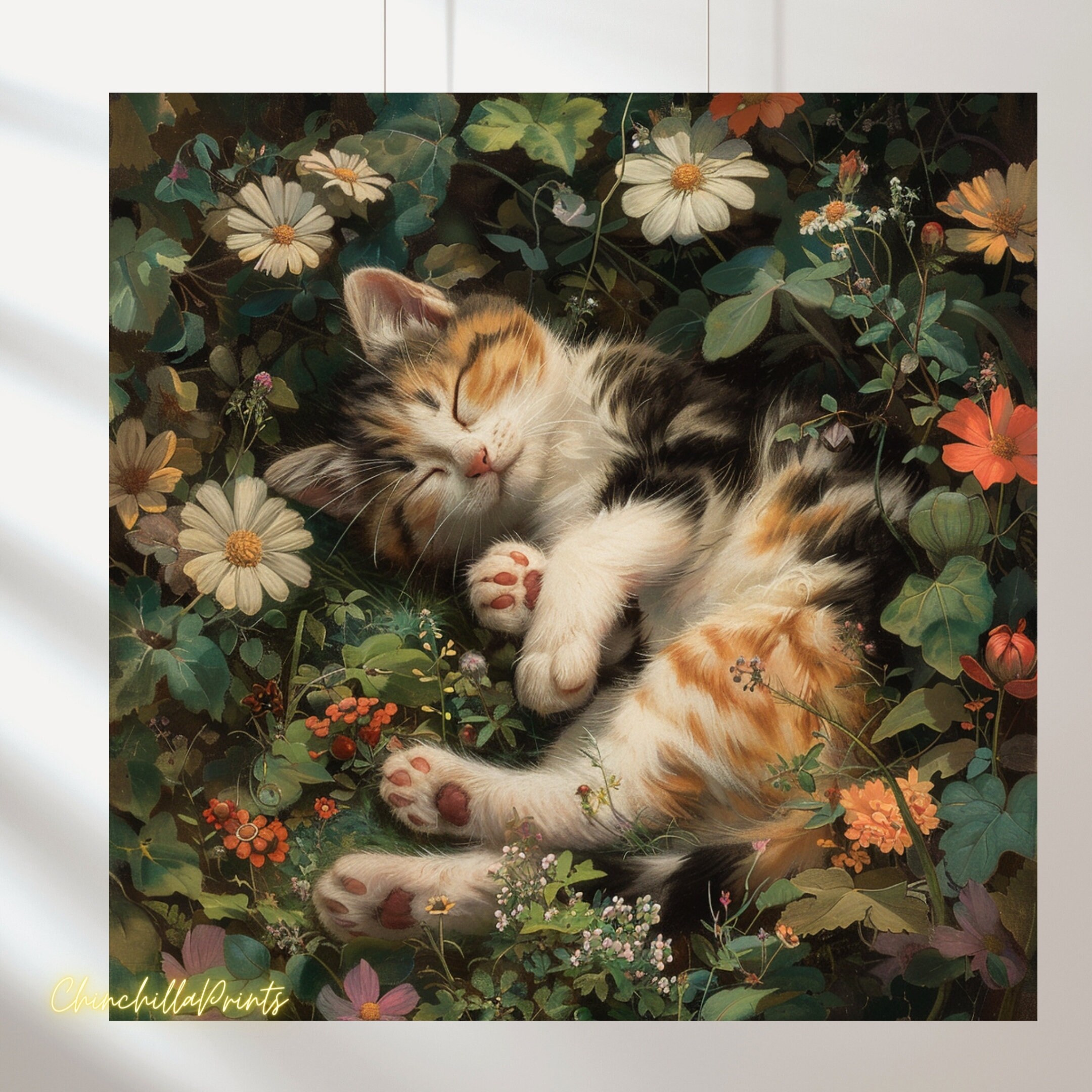 Kitten, Sleeping Kitten, Watercolor Kitten, Poster Kittens, Kittens ...