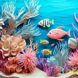 Seabed Fishes Corals Instant Download of TV Frames in Digital Format ...