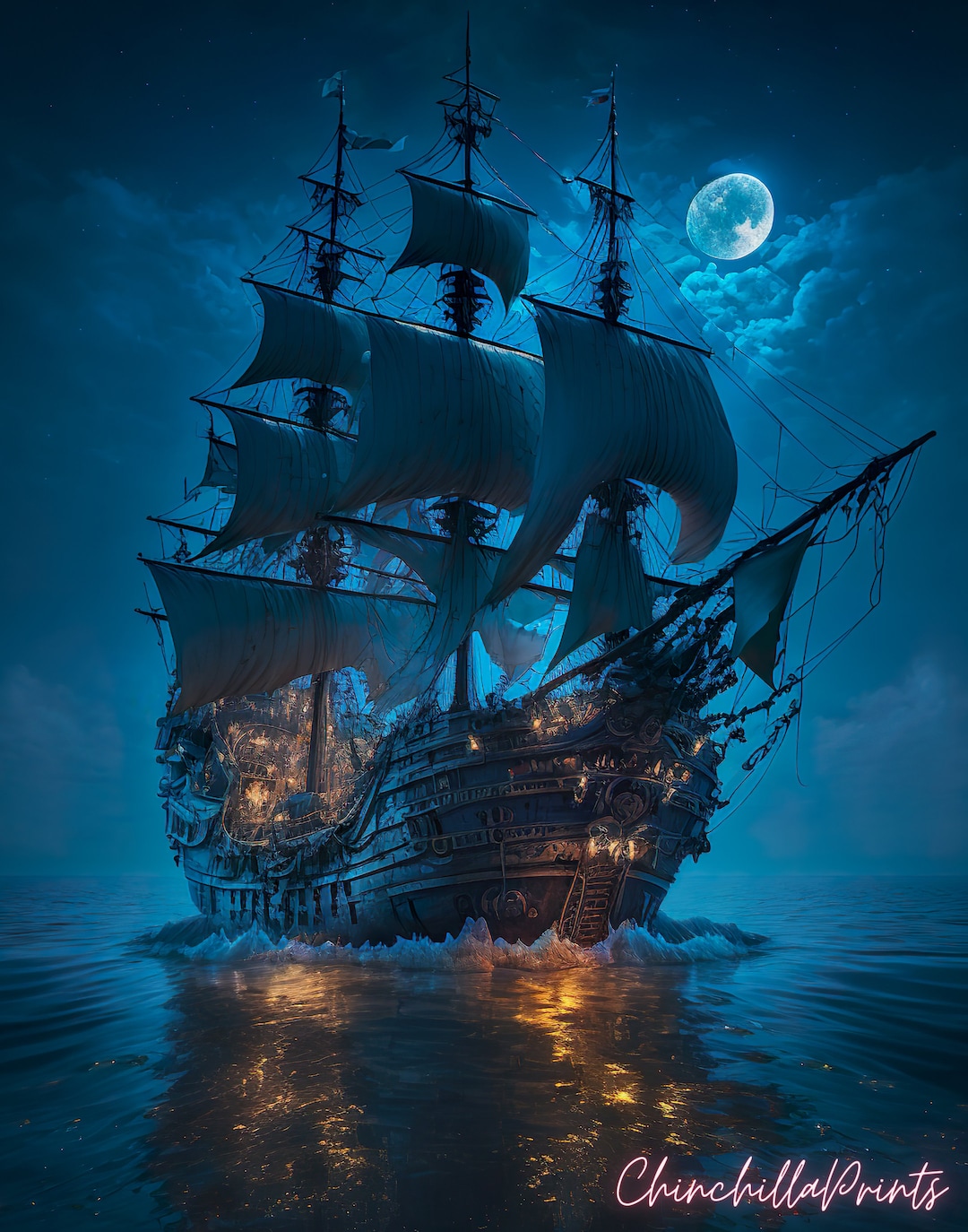 Pirate Ship Art Print Pirate Ship Pirate Art Ship Art Ship - Etsy