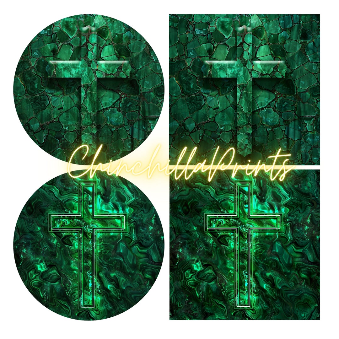 Cross, Circles, Squares, Pendant Images, Collage, Malachite Cross,junk ...