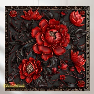 Victorian Floral Design for Commercial Use - Etsy