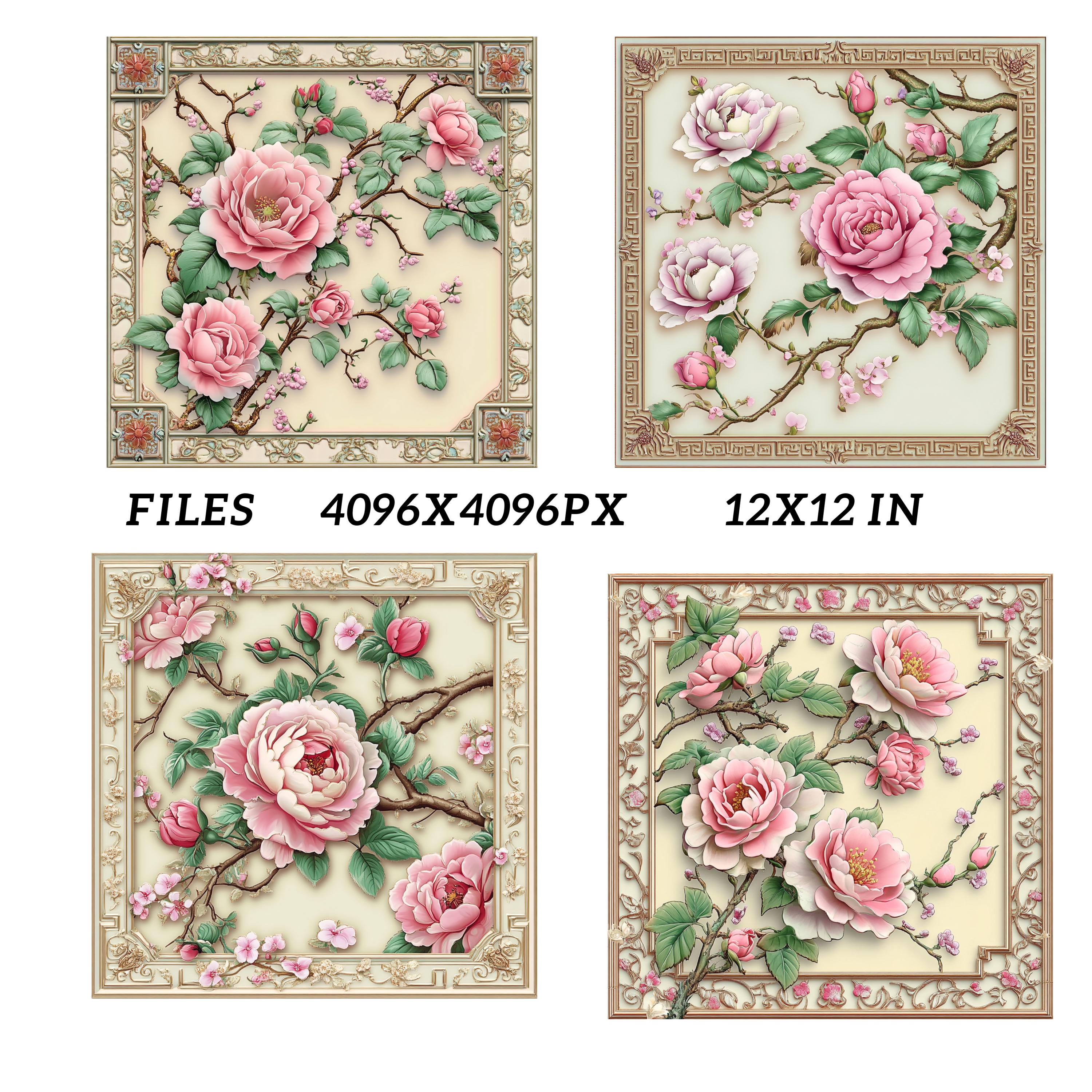 Set of 20 Victorian Flower Painting: Golden Age Retro Art (JPG Files ...