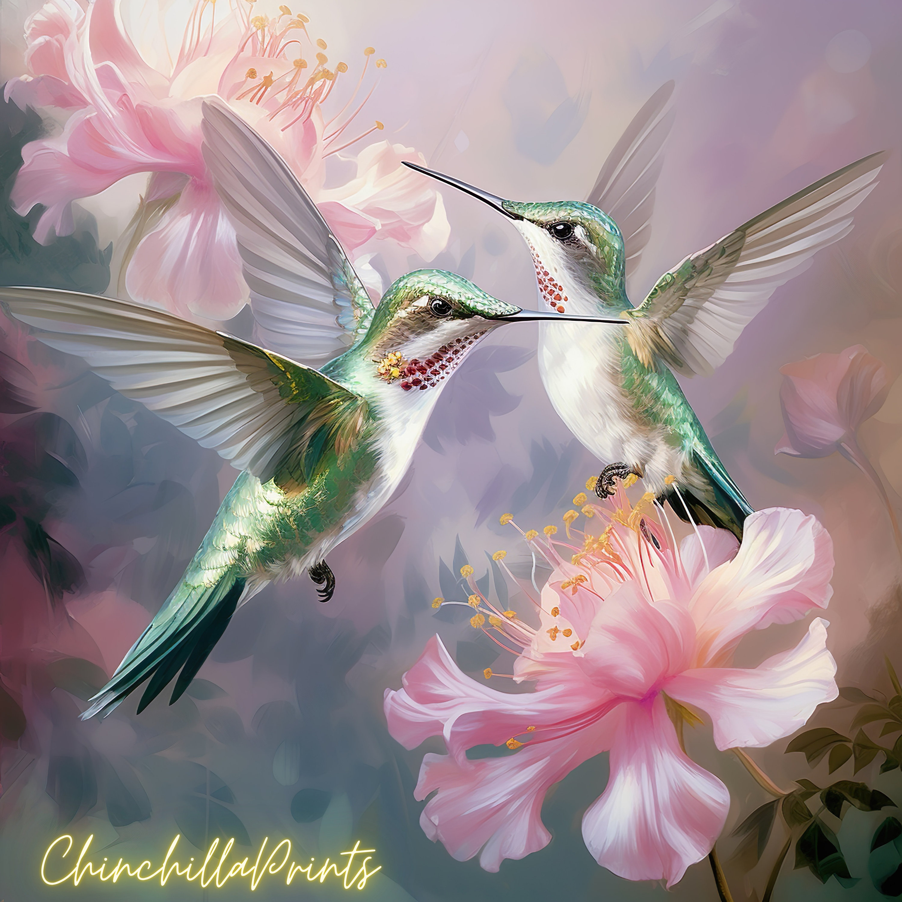 Hummingbird Print Art Print Hummingbirds Painting Bird Art Bird Prints ...