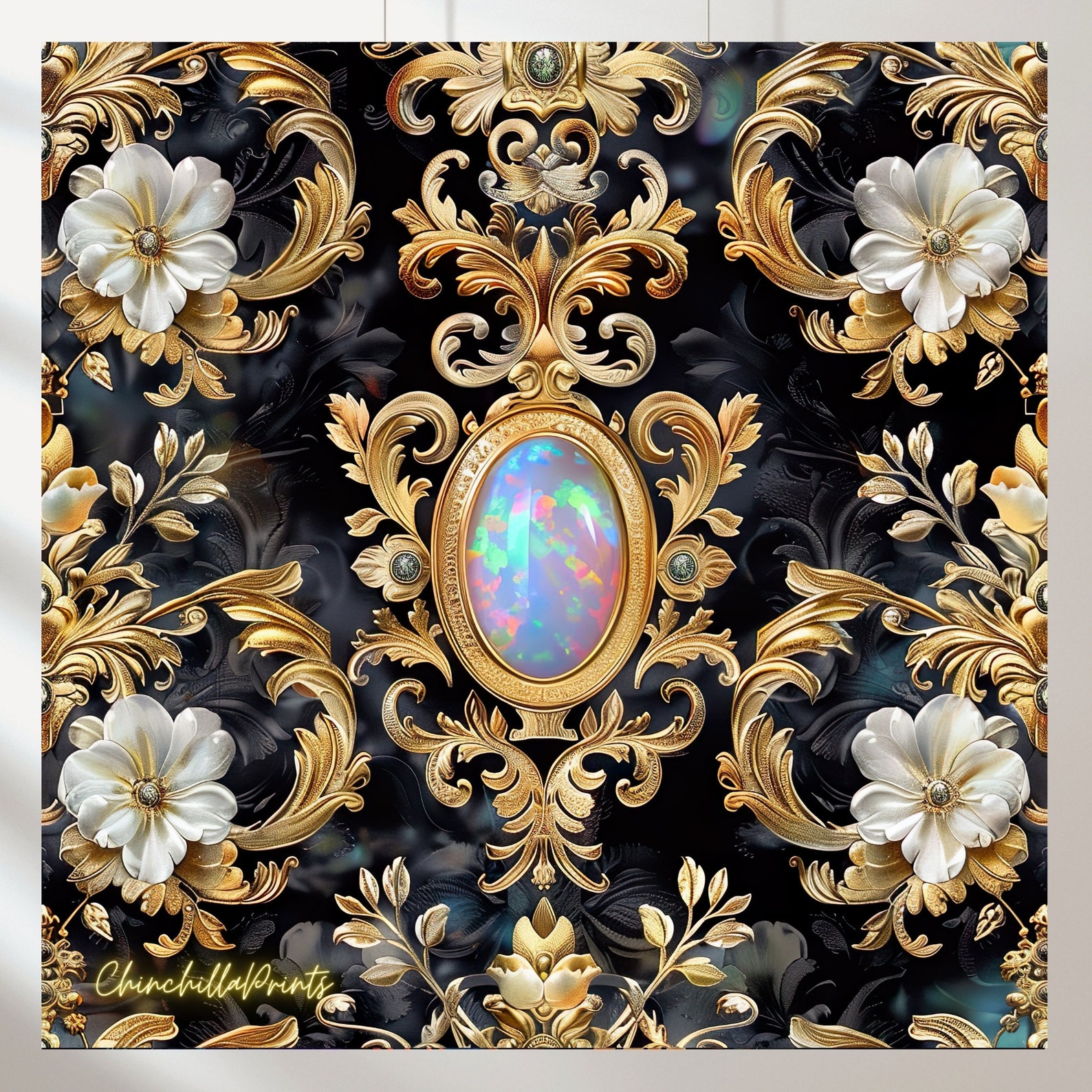 Seamless Patterns With Precious Stones, Opal in Seamless Patterns ...