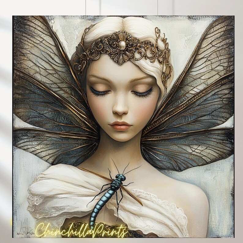 Set of 5 Dragonfly Goddess Print: Aztec Mythology Art (digital Download ...
