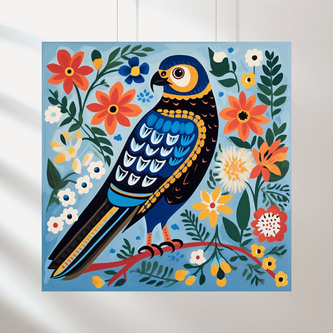 Falcon Ukrainian Art Picturesque Birds of Ukraine Ukraine Petrikov Art ...