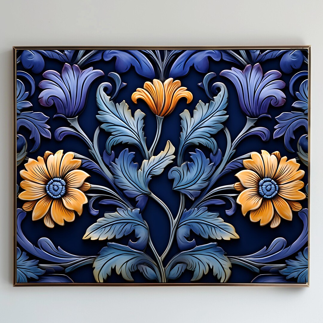 Art Nouveau Floral Print Set: Art Deco Style (digital Download) - Etsy
