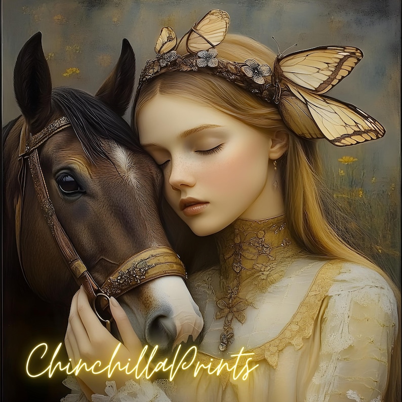 Set of 5 Epona Goddess Print: Celtic Horse Mythology (digital Download ...