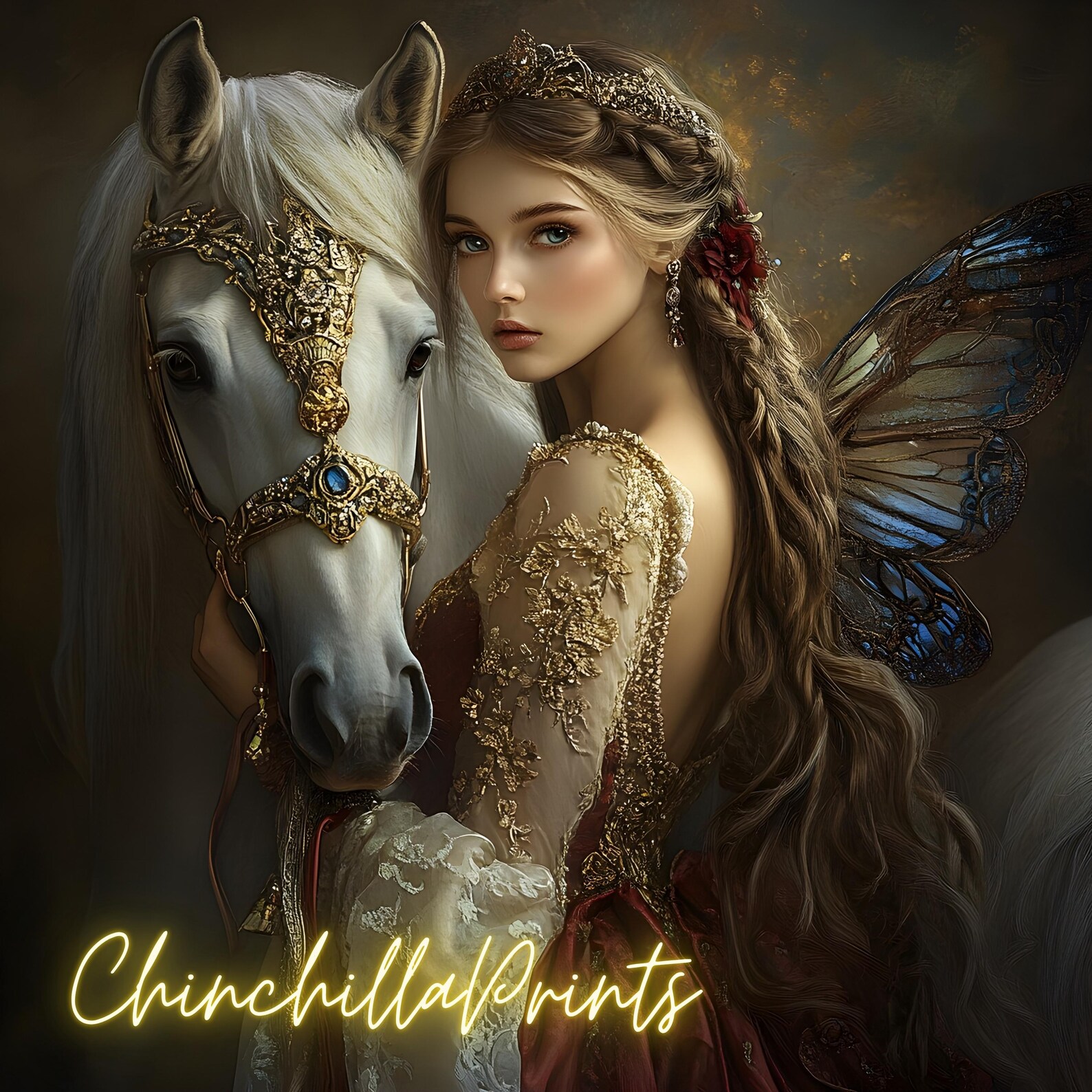 Set of 5 Epona Goddess Print: Celtic Horse Mythology (digital Download ...