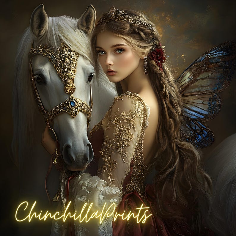 Set of 5 Epona Goddess Print: Celtic Horse Mythology (digital Download ...
