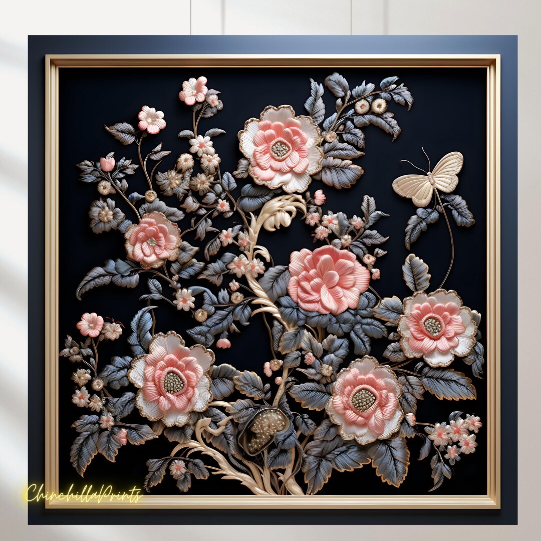 Set of 5 Victorian Floral Design for Commercial Use - Etsy