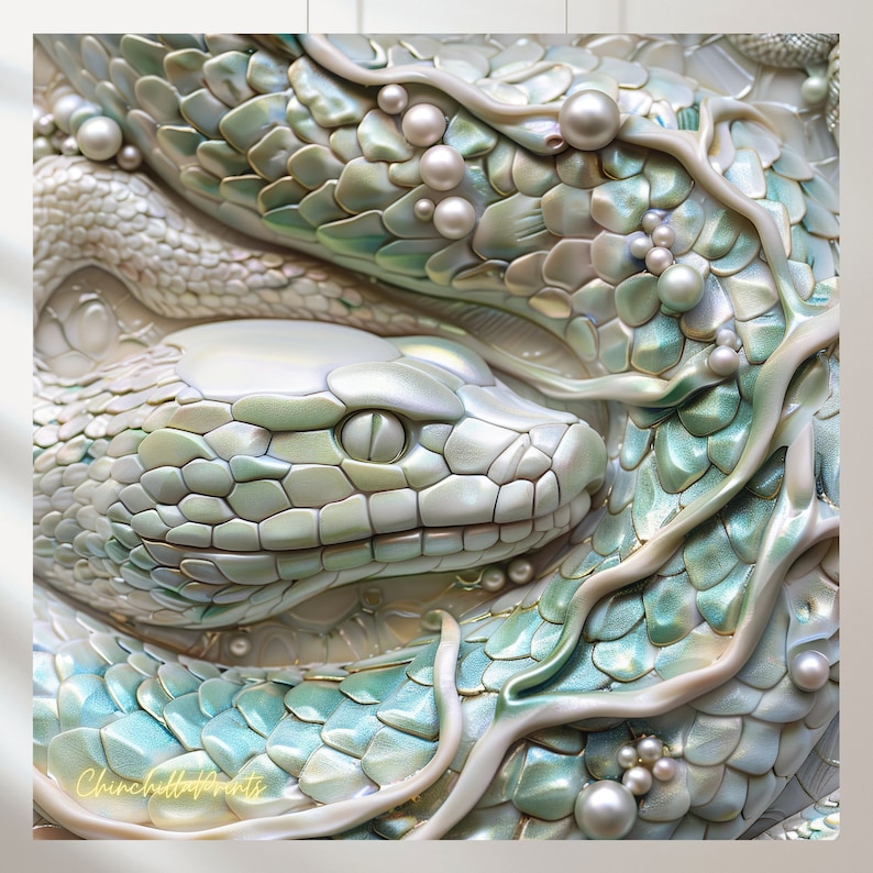 Snake, Python, Cobra, 3D Snake, Mother of Pearl Snake, Tile Design ...