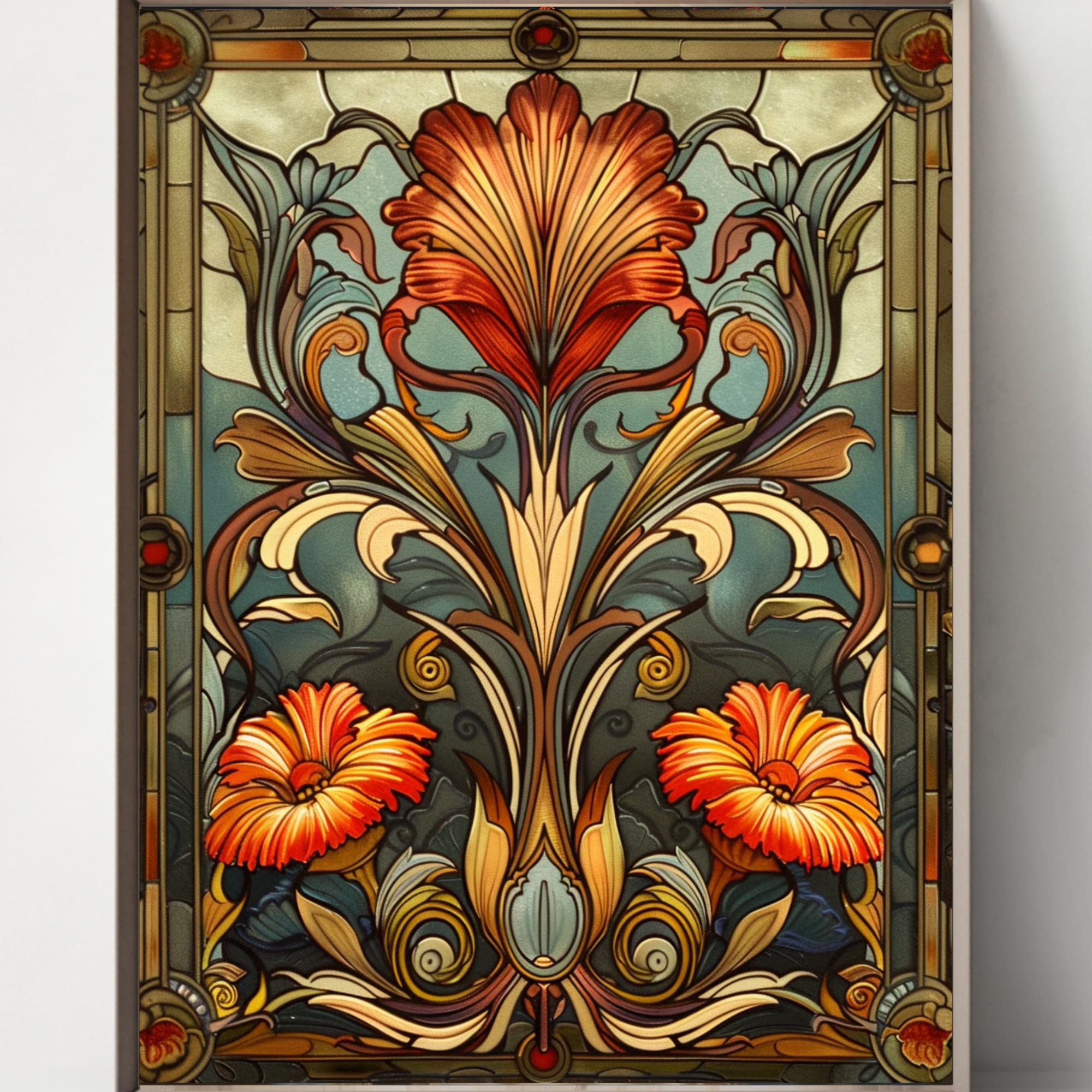 Set of 5 Victorian Lily Flower Painting Set: Golden Age Art (digital ...