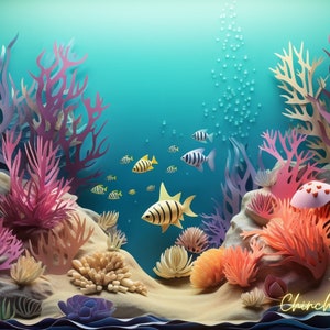 Seabed Fishes Corals Instant Download of TV Frames in Digital Format ...