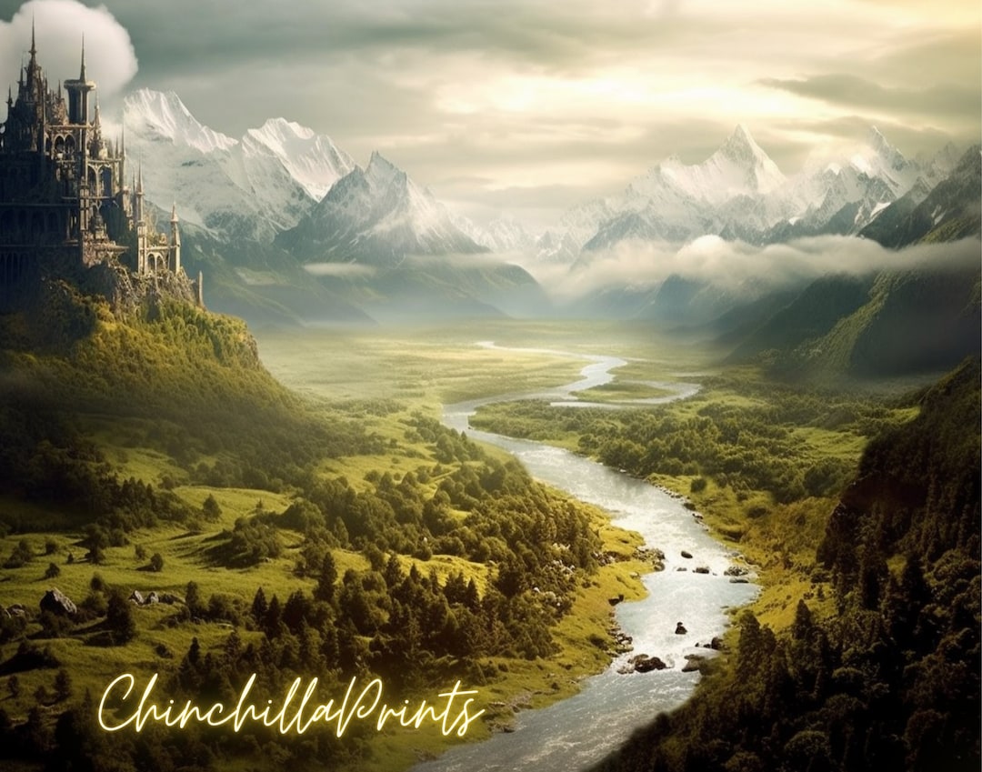 Narnia Forests Plains and Castles of Narnia Digital Print Fantasy - Etsy